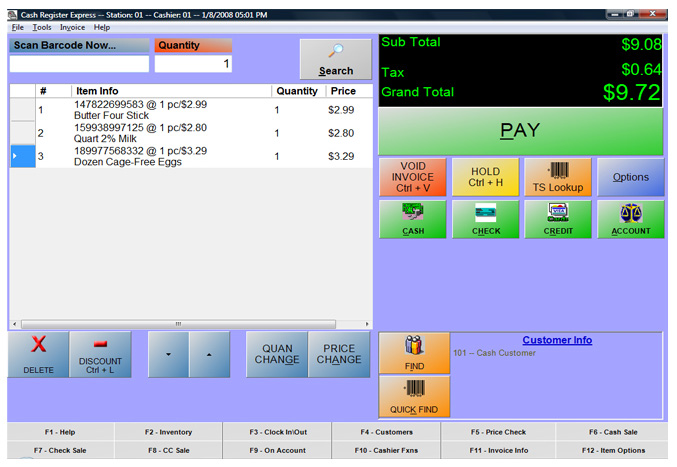 PC America Cash Register Express Features Blog Post | POSGuys.com