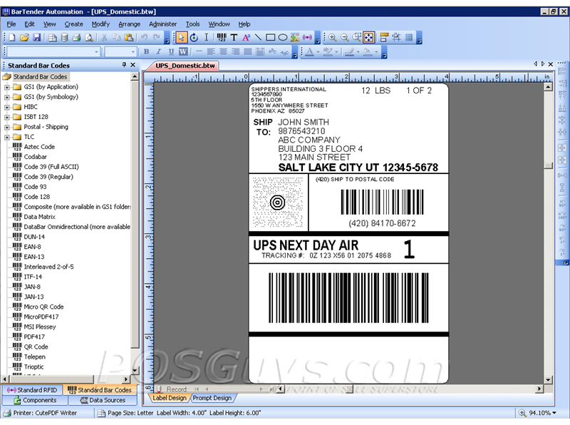 Seagull Bartender Automation Barcode Label Software | POSGuys.com