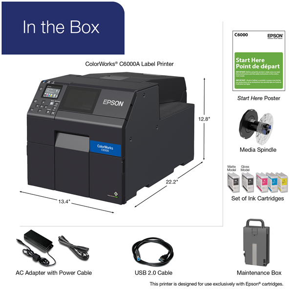 Epson ColorWorks CW-C6000 Barcode Printers | POSGuys.com