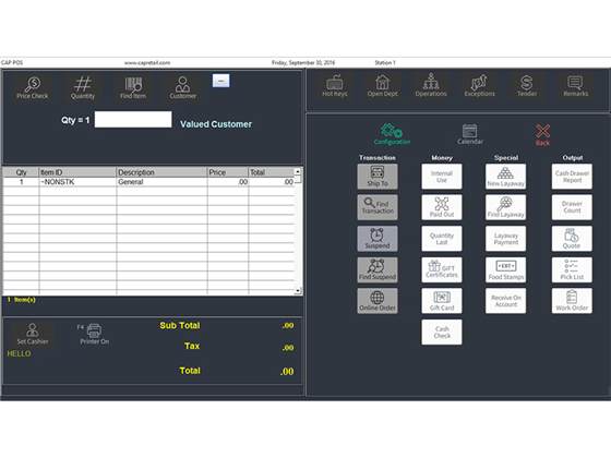 CAP Software Point of Sale POS Software | POSGuys.com