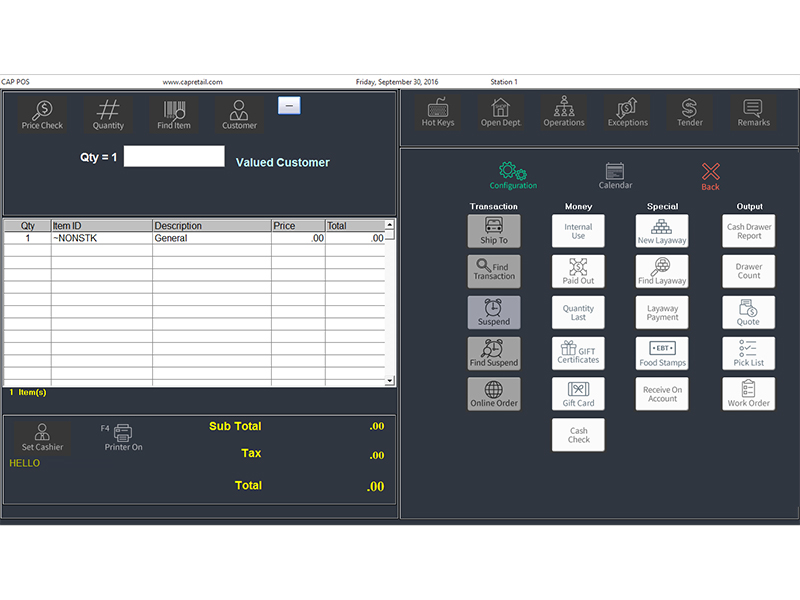 CAP Software Point of Sale POS Software | POSGuys.com