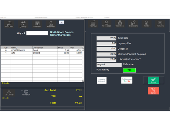 CAP Software Point of Sale POS Software | POSGuys.com
