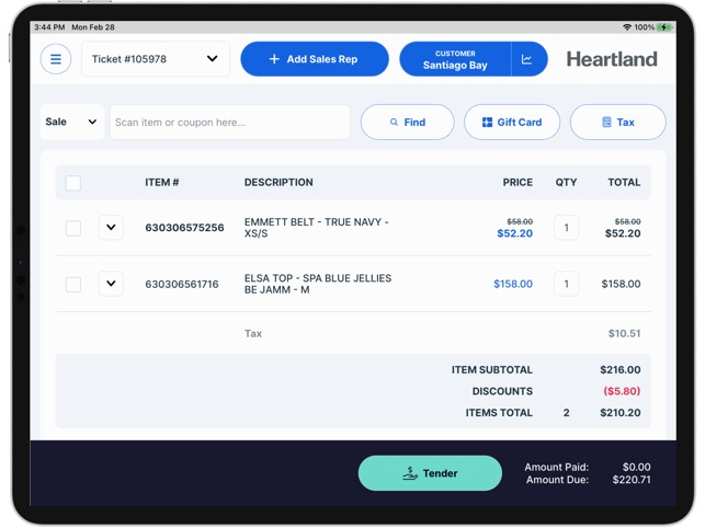 iPad Retail System - Heartland Retail Retail POS Systems | POSGuys.com