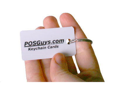 POSGuys.com Keychain Cards 3-Up Standard Card Printing | POSGuys.com