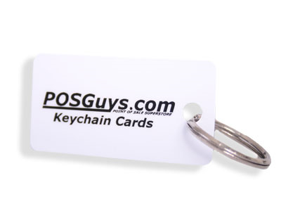 POSGuys.com Keychain Cards 3-Up Standard Card Printing | POSGuys.com