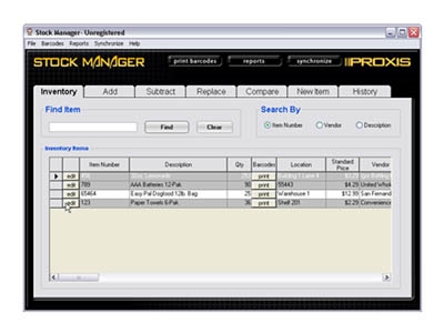 Proxis Stock Manager Inventory Software | POSGuys.com