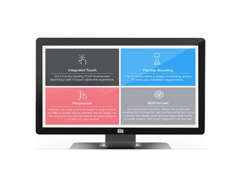 Elo TouchSystems 02 Series (22-27 in.) POS Touch Screen Monitor ...
